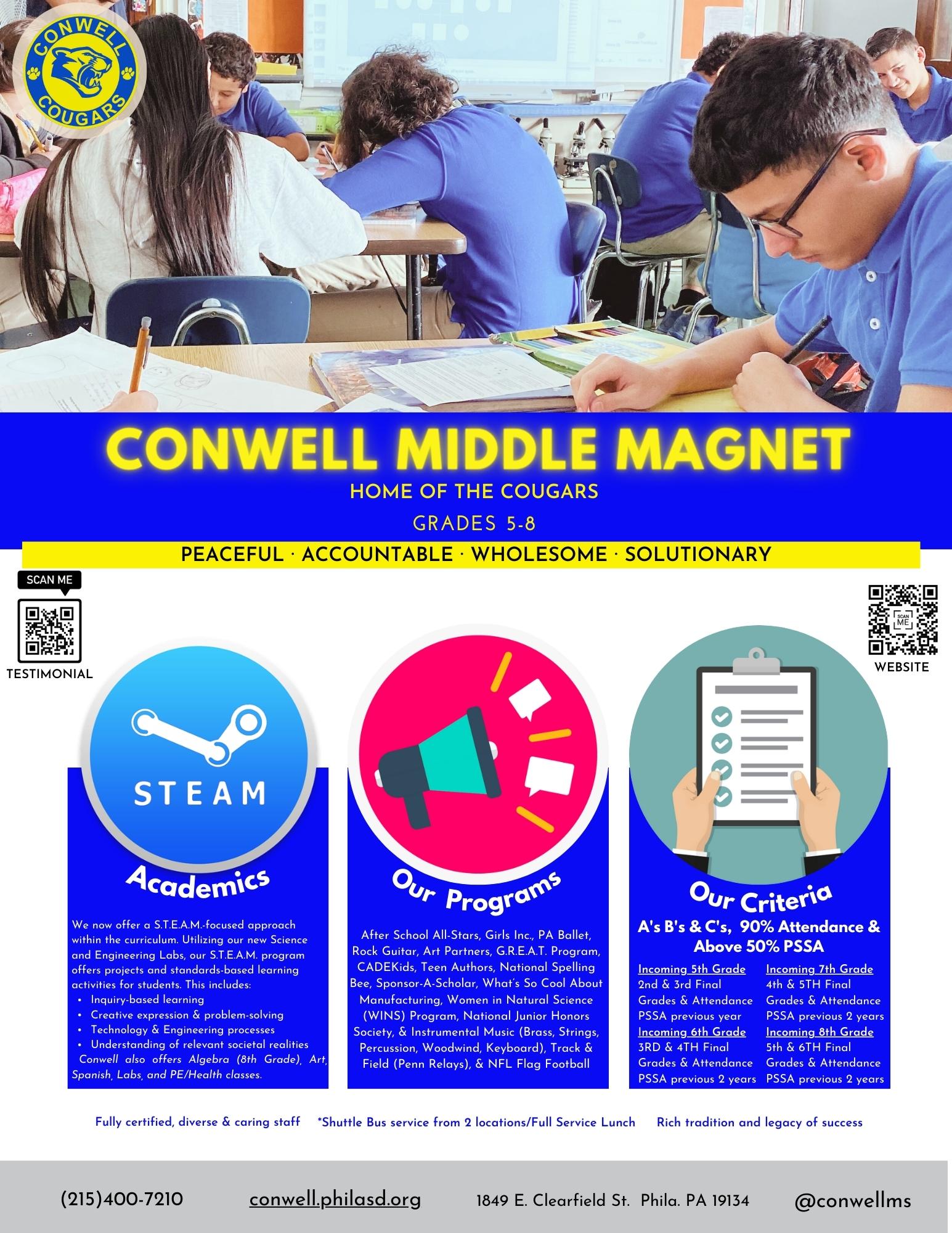 Russell Conwell Middle School – The School District of Philadelphia